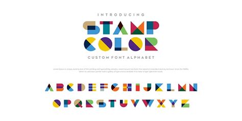 추상 현대 도시 알파벳 글꼴 타이포그래피 스포츠 간단한 기술 패션 디지털 미래의 창조적 인 로고 글꼴 벡터 일러스트레이션 컴퓨터