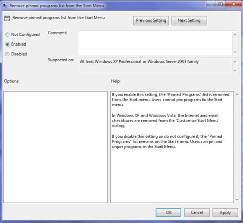 How To Disable Pinned Taskbar Programs In Windows 7