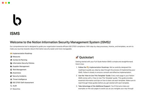 Complete Notion Isms Iso 27001 2022 Template Notion Marketplace