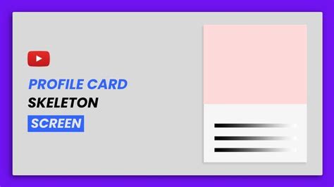 Profile Card Skeleton Screen Html Css And Bootstrap Profile Card Skeleton Design With