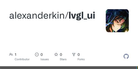 github alexanderkin lvgl ui