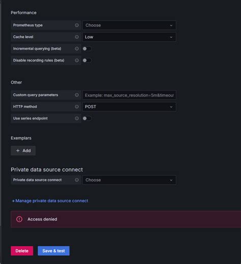 access denied prometheus prometheus grafana labs community forums