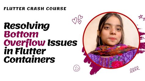 How To Solved Bottom Overflow Error Flutter Crash Course Urdu Hindi YouTube