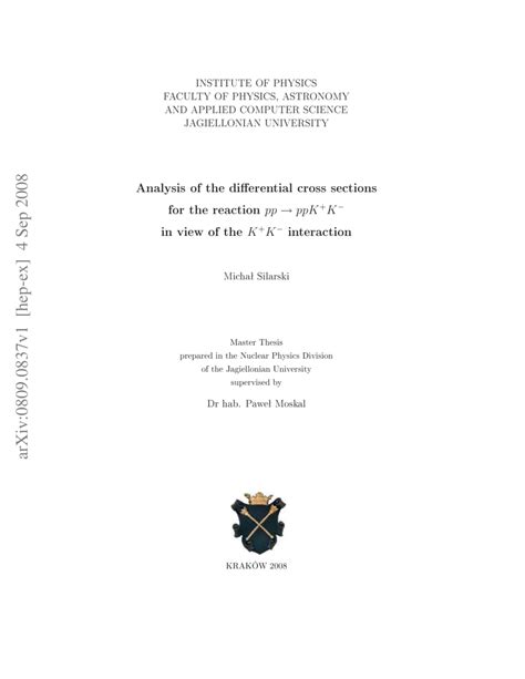 Pdf Analysis Of The Differential Cross Sections For The Reaction Pp
