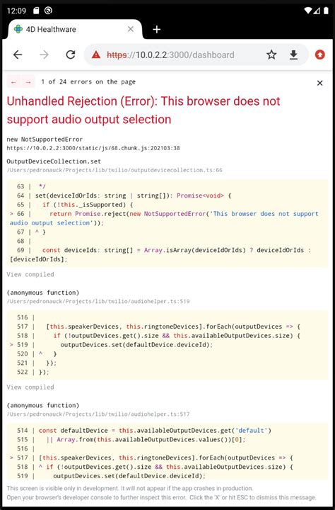 Bug Device Setup Crashes On Androidchrome · Issue 131 · Twilio
