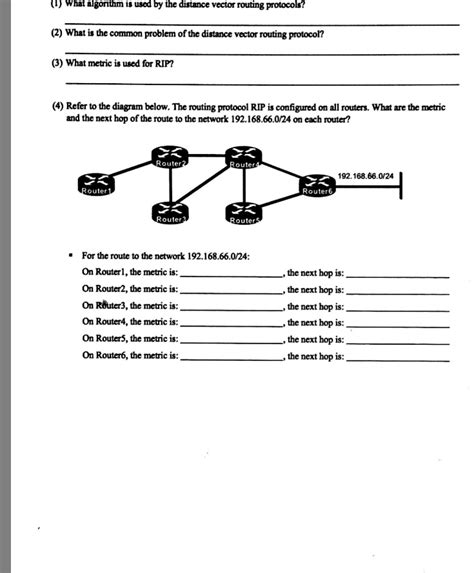 Solved What Algorithm Is Used By The Distance Vector Chegg