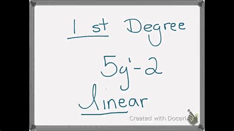 Classifying Polynomials By Degree YouTube