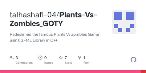 Github Talhashafi Plants Vs Zombies Goty Redesigned The Famous Plants Vs Zombies Game