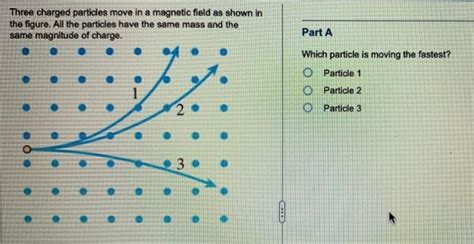 [solved] Three Charged Particles Move In A Magnetic Field