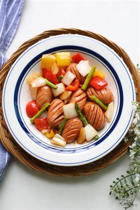 백종원 소세지야채볶음 레시피 소스 쏘야볶음 비엔나 소세지 볶음 요리 소세지케찹볶음 네이버 블로그