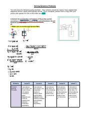 Solving Dynamics Problems Acceleration Tension In Pulley Course Hero