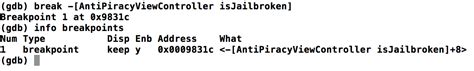 hack of the day bypassing jailbroken checks in ios applications using gdb and