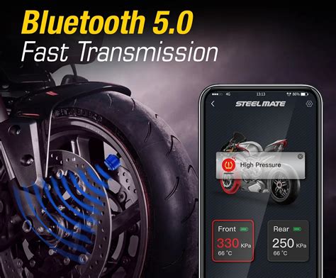 Steelmate TB1 DIY Bluetooth Tyre Pressure Monitoring System TPMS For IPhone Steelmate