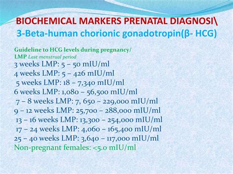 Biochemical Markers Of Prenatal Diagnosis Pptx