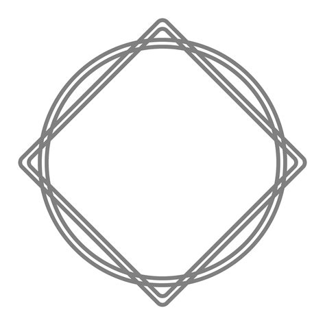 Circle And Rhombus Shape Composition Can Use For Logo Gram Apps