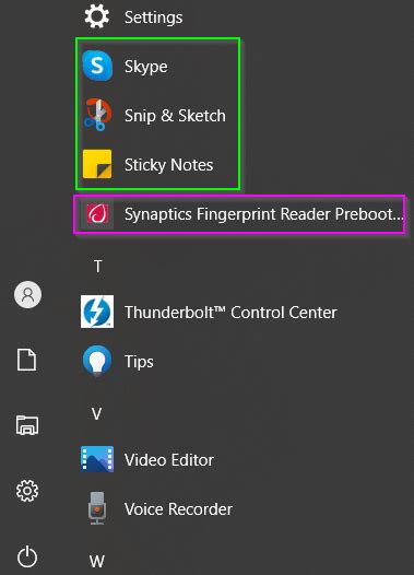 Windows 10 Where Are The Missing Shortcuts Of The Start Menu Super User