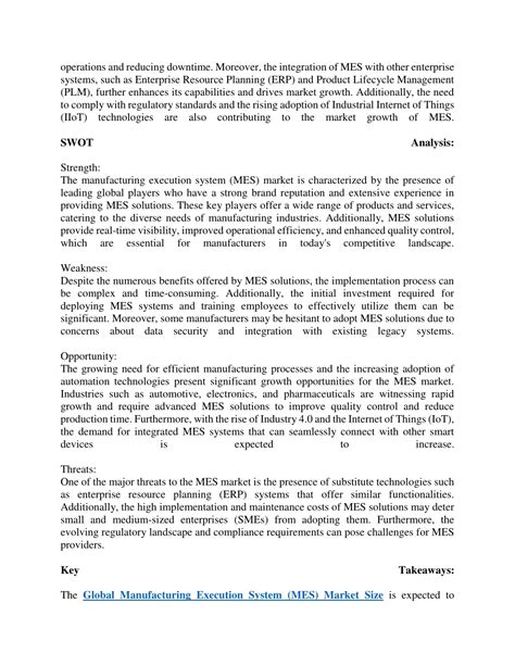 PPT Manufacturing Execution System MES Market PowerPoint Presentation ID 12510661