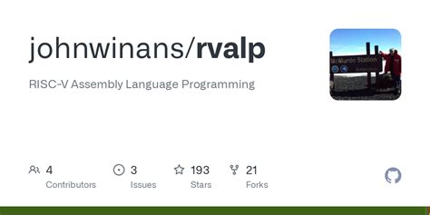 Github Johnwinansrvalp Risc V Assembly Language Programming