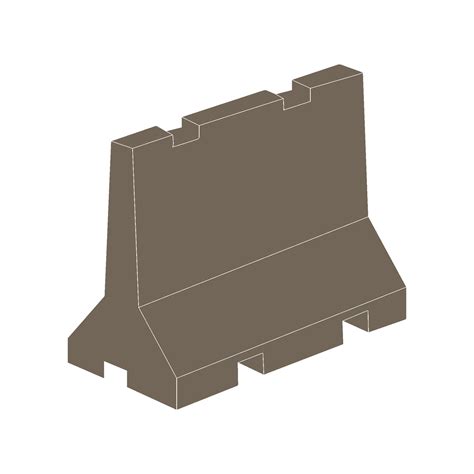 Concrete Road Divider Icon 46294983 Vector Art At Vecteezy