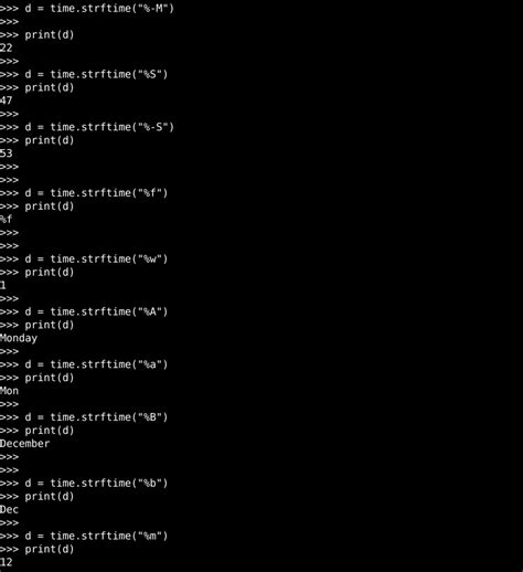 带有示例的Python strftime函数格式指令 CSDN博客