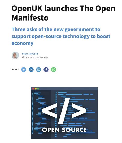Openuk On Linkedin Theopenmanifesto Openuk Opensourcesoftware