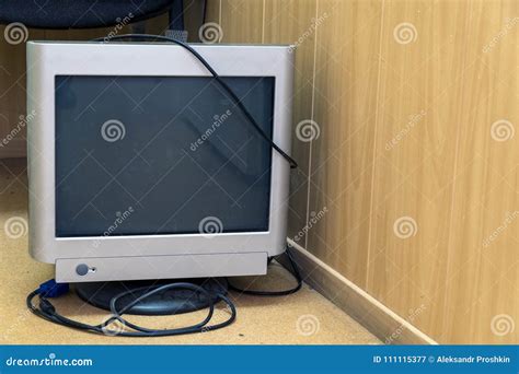 Obsolete Old Computer Monitor Stock Image Image Of Grunge Concept