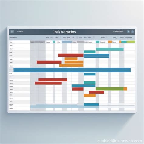 Gantt Chart For Task Automation Stable Diffusion Online