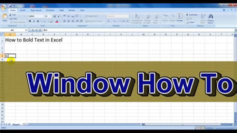 How To Bold Text In Excel Tips And Tricks Tutorials Youtube