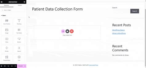 How To Create A Patient Data Collection Form In Wordpress
