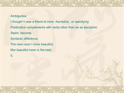 Clause Structure Complements And Adjuncts Ppt