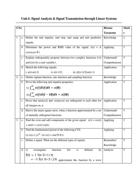 Ssp Qb Answers Unit 1 Pdf Pdf Filter Signal Processing Signal