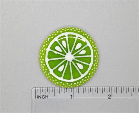 Citrus Slice Fused Glass Needle Minder The Flying Needles