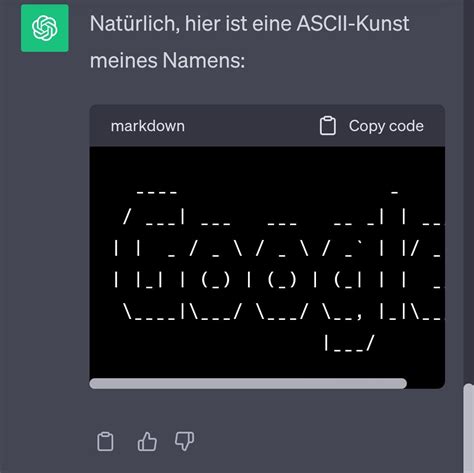 i asked chatgpt to make his own name in ascii art r chatgpt
