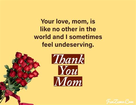 Thank You Mom Messages That Show Your Appreciation Funzumo