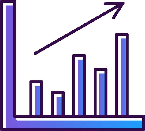 Bar Chart Gradient Filled Icon 42781420 Vector Art At Vecteezy