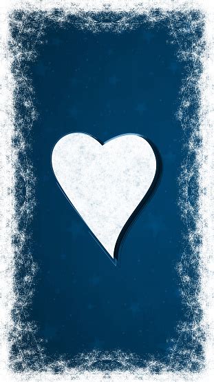 진한 파란색 별이 빛나는 축하 축제 그런 지 질감 빈 배경과 많은 작은 별과 하나의 큰 단단한 심장 수직 발렌타인 데이 기념일 반짝이는 미묘한 프레임과 복사 공간에 대한