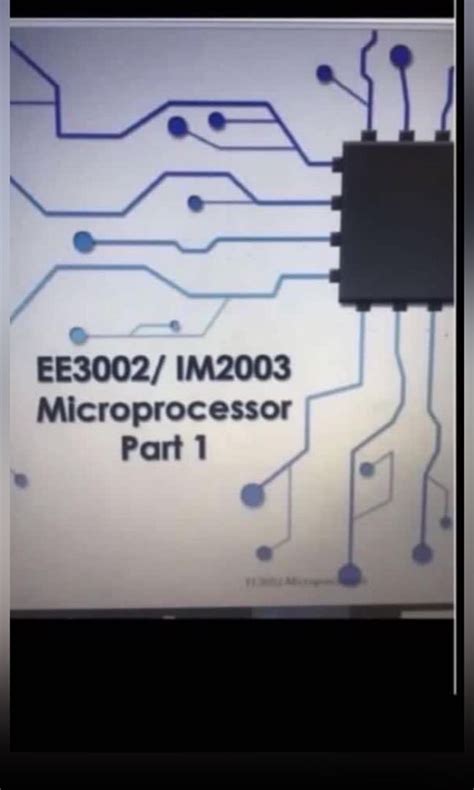 Ee3002 Ntu Eee Microprocessor Assignment Lams Ira Pyp Quiz Lecture