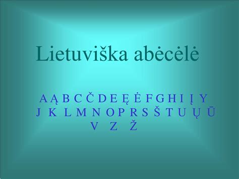 Ppt Lietuvi Ka Ab C L Powerpoint Presentation Free Download Id