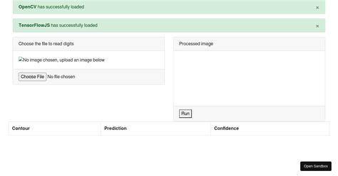 Multi Handwritten Digit Prediction Codesandbox