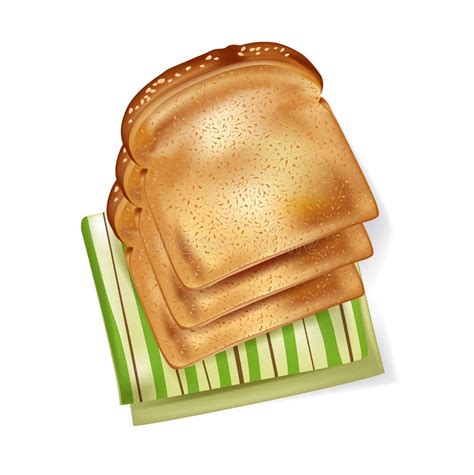 Two Slices Of Bread With Butter And Strawberry Jam On Plate Sweet And Delicious Breakfast