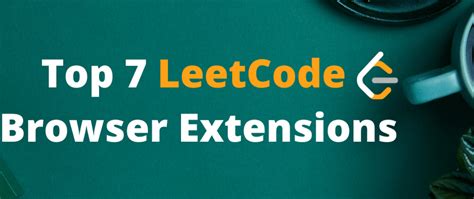 Top 7 Leetcode Extensions Dev Community