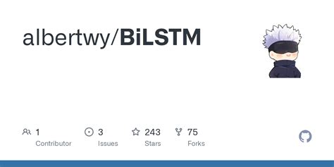GitHub Albertwy BiLSTM