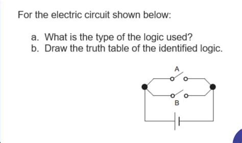 Solved For The Electric Circuit Shown Below A What Is The Chegg
