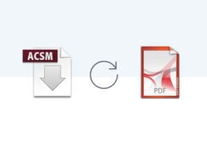 Qué es un archivo ACSM Cómo se puede pasar a PDF