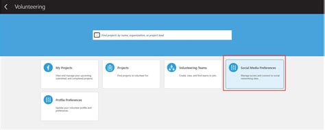 How To Hide Social Media Preferences Tab In Volunteering Page For Any Employee — Cloud Customer