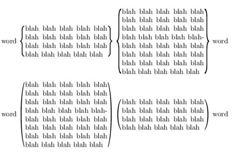 Dual Big Brackets Around Text TeX LaTeX Stack Exchange