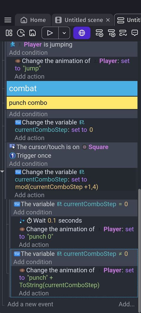 How Do I Create A Combo System How Do I Gdevelop Forum