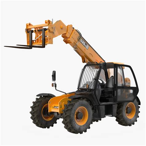 텔레스코픽 핸들러 지게차 Jcb 527 58 3d 모델 89 C4d Ma Max Obj Fbx 3ds Free3d