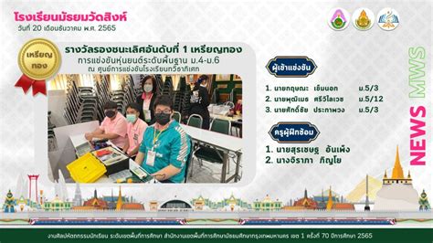 ผลการแข่งขันงานศิลปหัตถกรรมนักเรียนระดับเขตพื้นที่การศึกษา ครั้งที่ 70