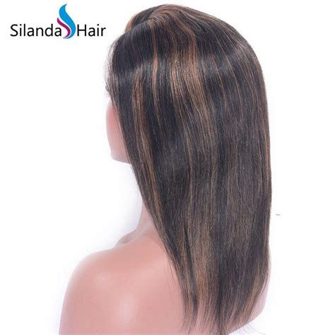 Lace Frontal Wigs Straight 1b 30 10 Inch Human Hair Wigs Ab F01